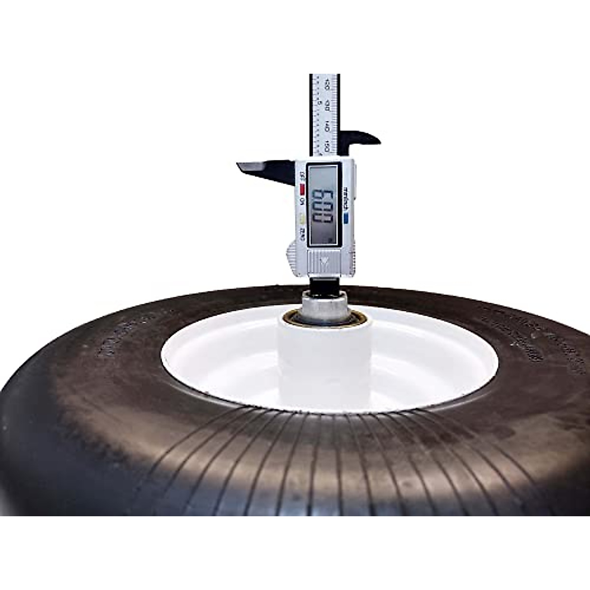 2 Pack 13x5x6 White No Flat Front Solid Tire Puncture Proof Fits Exmark Fits Toro mowers Matching The Following part Numbers 109-126 - 103-351 - 126-5360 1-633582 1-633002