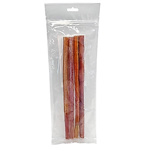 CountryMax Maggie & Duke's Natural Bully Stix Beef Pizzle Long Lasting, Low Odor Dog Chew Treats for Dental Health (12 Inches, 1, Count)