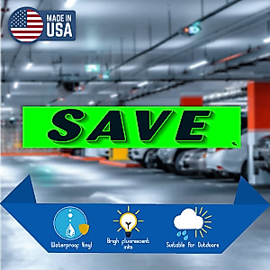 VERSA-TAGS 7.5" Black/Green Vinyl Number Decals 11 Dozen Set Windshield Pricing & 1 Pack of Each of Extra Clean, Financing Available, Save 14.5" x 2.75" Sticker Windshield Decal Auto Dealership