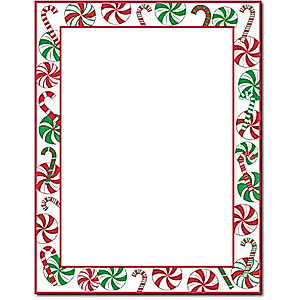 Peppermints Party Holiday Stationery - 80 Sheets by Great Papers!
