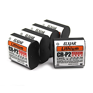 hflexgrad (5-Pack) 6V 1500mAh Lithium Photo Battery Replaces 223A, 2CR-P2, EL223AP, and DL223A Batteries