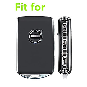 Smart Key Fob Cover Case Protector Keyless Remote Holder for 2017-2022 Volvo XC90 XC70 S60 S80 S90 C30 V70 V90 YGOHUF8423