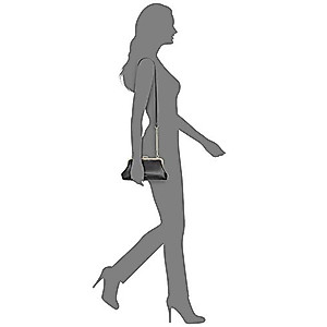 DKNY Farrah Leather Black & White Clutch