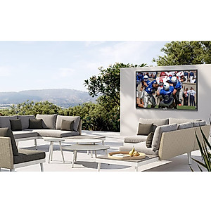 SYLVOX Outdoor TV, Waterproof 4K Smart TV, Supports Bluetooth Wi-Fi, Commercial Grade Equal Bezel LED TV, Suitable for Partial Sun Areas