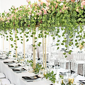 AITISOR 24 Pack 173ft Artificial Ivy Vines Fake Garland Leaves Plants Hanging Greenery Garland for Bedroom Wedding Party Garden Wall Decoration