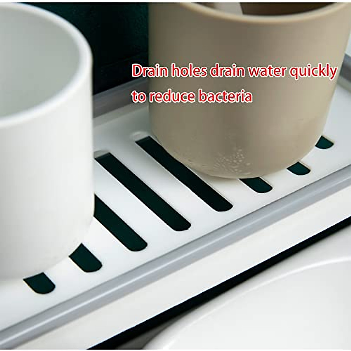 Bathroom Corner Punch-Free Rack Shampoo Storage Rack Holder with Suction Cup, 180 Degrees Rotation Storage Rack Corner Shower Shelves, Foldable Wall Mount Counter Organizer for Shower Room Kitchen