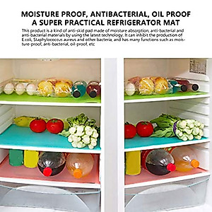 Multifunction Refrigerator Mats,Washable Fridge Mats Liners, Waterproof Fridge Pads Mat Shelves Drawer Table Mats Refrigerator Liners for Shelves
