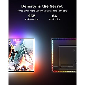 Lytmi Fantasy 3 TV Backlight Kit HDMI 2.1 with Sync Box Wi-Fi Backlight for 55~60 inch 8K 60Hz TV Color Sync Lights Compatible with Alexa & Google Assistant, App Control, Music Sync