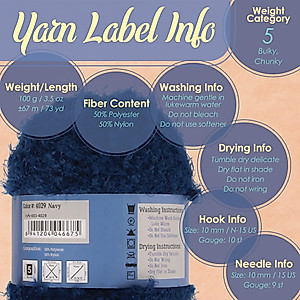 JubileeYarn Baby Bear Yarn - Chunky Weight Polyester Fur - 100g/Skein - Lime Green - 2 Skeins