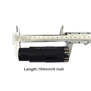 Z-Lion 1-3/8 Diamond Hole Saw with Vacuum Brazed Dry Core Drill Bit for Granite Marble