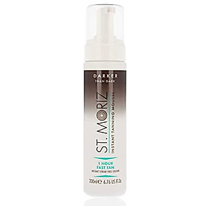 St Moriz Original 1 Hour Fast Tan Mousse | Fast Drying Vegan Express Fake Tan | 1 Hour for Light Glow, 2 Hours for Medium Glow, 3 Hours for Dark Glow | 200ml