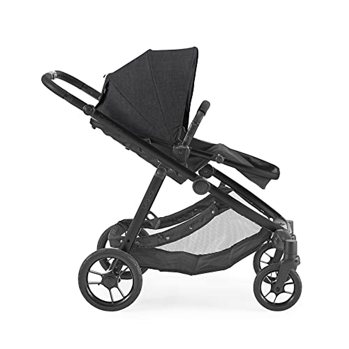 Contours Legacy Convertible Stroller, Single-to-Double Design, Reversible Seats, UPF 50 Sun Canopy, Height Adjustable Handle, 5-Point Safety Harness, Plenty of Storage - Carbon Grey