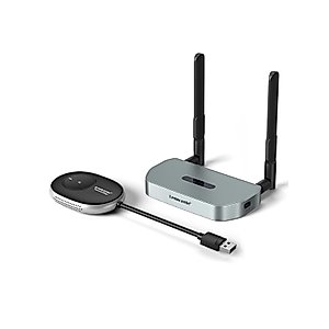 Wireless USB Transmitter and Receiver Kit, Lemorele Wireless USB Extender Transmitter, Wireless HDMI Kit Suitable for Streaming, Compatible with Windows7,8,10/MacOS10.15 and Above