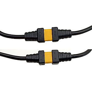 Halokny XT60 Extension Cable 2Feet, XT60 Female to Male Adapter Cable XT60 Cable Wire for RC Battery Pack Solar Generator Portable Power Station and Solar Panel