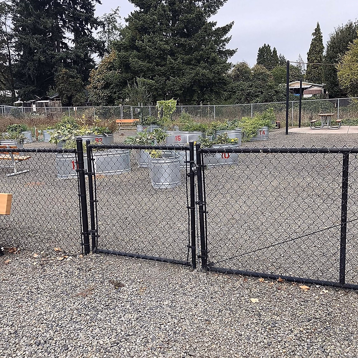 Adjust-A-Gate Adjustable Chain Link Square Corner Complete Gate Kit, Fit-Right, Black, 6'H