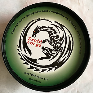 Druid Forge Metal Dice Polyhedral Set of 7 Chaotic Copper D&D RPG Ancient Copper with Green Numbers