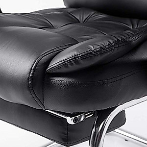 ZLBYB Office Chairs with Pillow Foot Pad Seat Back Adjustable Lifting Tilt Swivel Chair Artificial Leather Game Chair