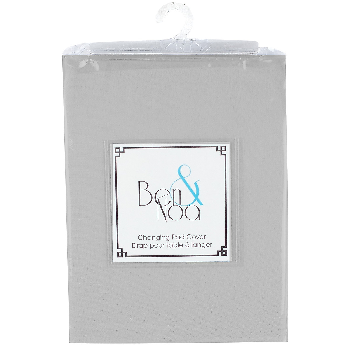 Kushies Baby Ben & Noa Change Pad Sheet Flannel, Grey Solid