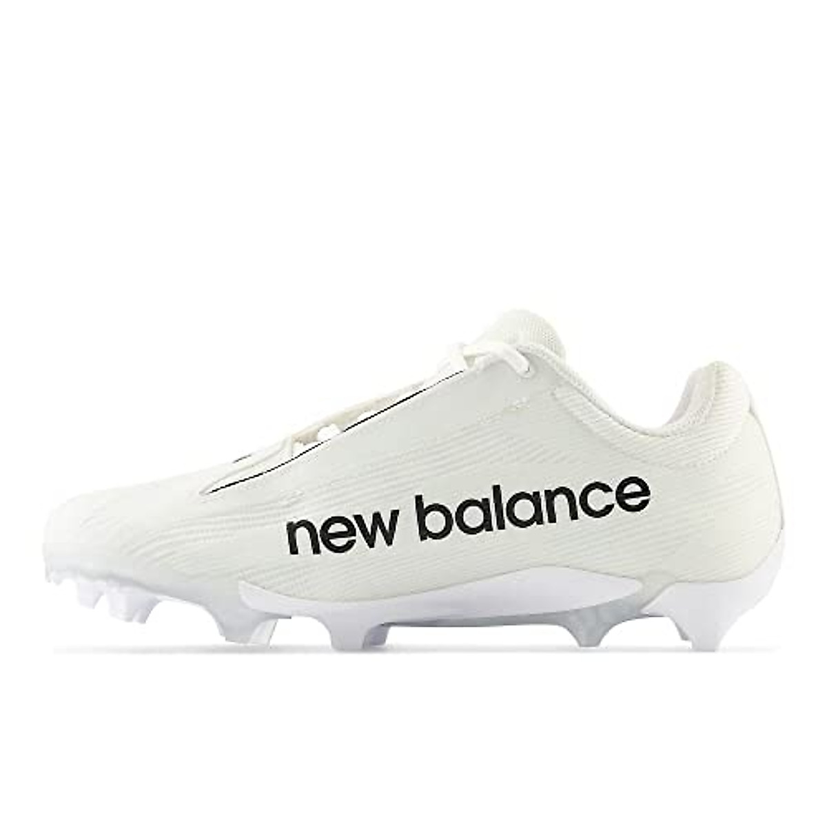 New Balance Unisex BurnX4 Lacrosse Shoe, White/Grey Matter, 12 US Men