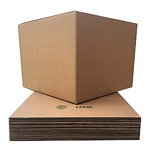 uBoxes Large Moving Boxes 20" x 20" x 15" (Pack of 6)