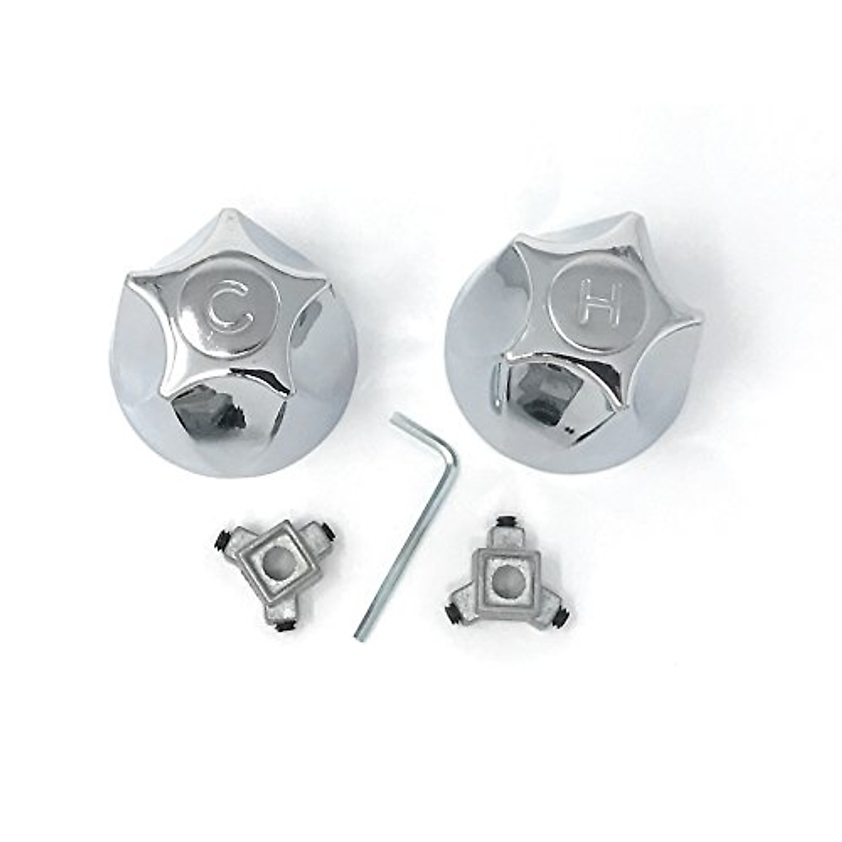 MI MADOL Imports, LLC MADOL Universal Handles with 2" Large Cavity [2233] Shower Replacement Handle Kit Easy Installation/Manerales para Regaderas Universales Caben en Todo tipo de Grifos