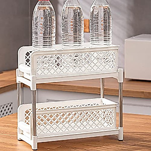 Freestanding Hollow Drawer Storage Stand Under Sink Cabinet Organizer Stand for Cabinet