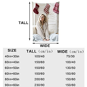 YRH Custom Tapestry 丨Made in USA 丨Banners and Signs Customize for Bedroom (30x40inch,Vertical) White
