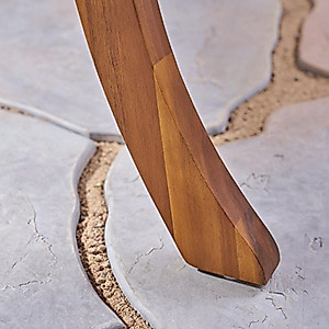 Christopher Knight Home Baia Outdoor 70" Oval Acacia Wood Dining Table, Teak