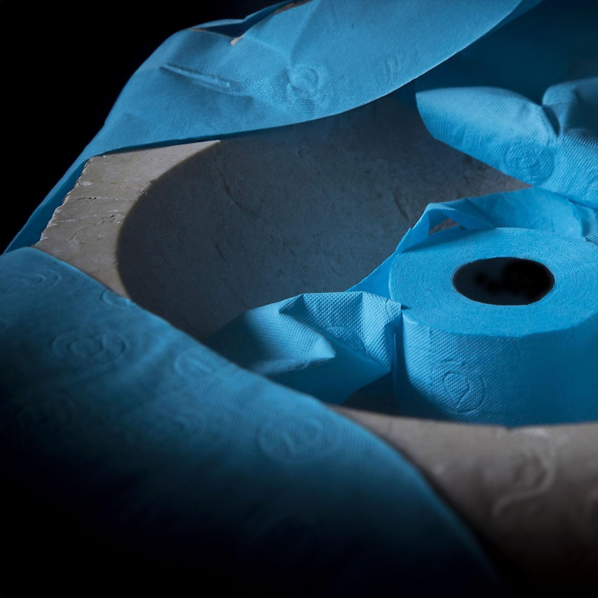 Renova Toilet Roll - Blue Paper (6 Roll Standard Pack)