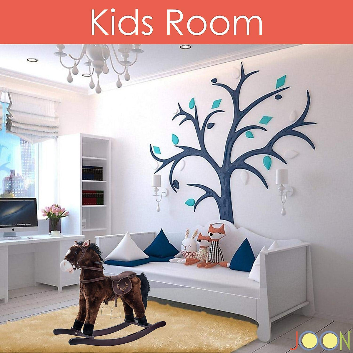 Joon Rocking Horse Pony, Dark Brown