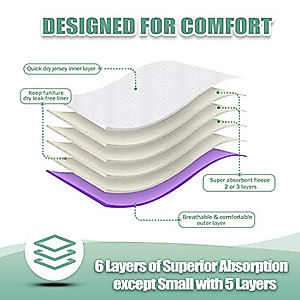 Wegreeco Washable Reusable Premium Dog Diapers, Medium, Bright Color, for Female Dog, Pack of 3