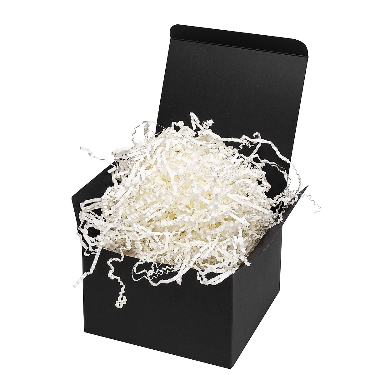 Mcfleet 2 LB Crinkle Cut Paper Shred Filler White Crinkle Paper Shredded Paper for Gift Box - Gift Basket Filler - Gift Box Stuffing for Christmas, Halloween Packaging Wrapping