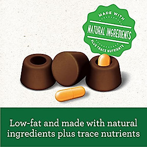 GREENIES PILL POCKETS for Dogs Capsule Size Natural Soft Dog Treats, Hickory Smoke Flavor, 15.8 oz. Pack (60 Treats)