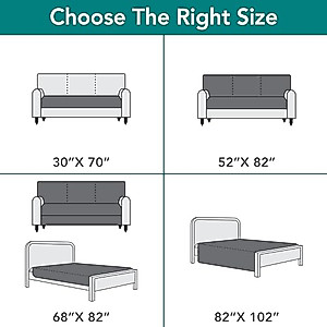 PetAmi Waterproof Bed Cover for Dogs, Waterproof Pet Blanket Couch Cover, Reversible Furniture Cover Sofa Protector for Pet Cat Bed, Washable Waterproof Blanket Dog Cover for Couch Seat, 102x82 Blue