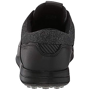 ECCO Men's Street Retro Hydromax Golf Shoe, Black, 10-10.5