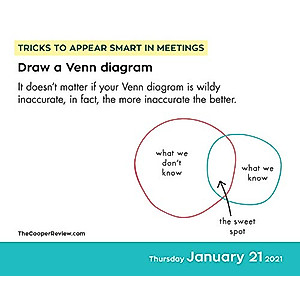 Tricks to Appear Smart in Meetings 2021 Day-to-Day Calendar