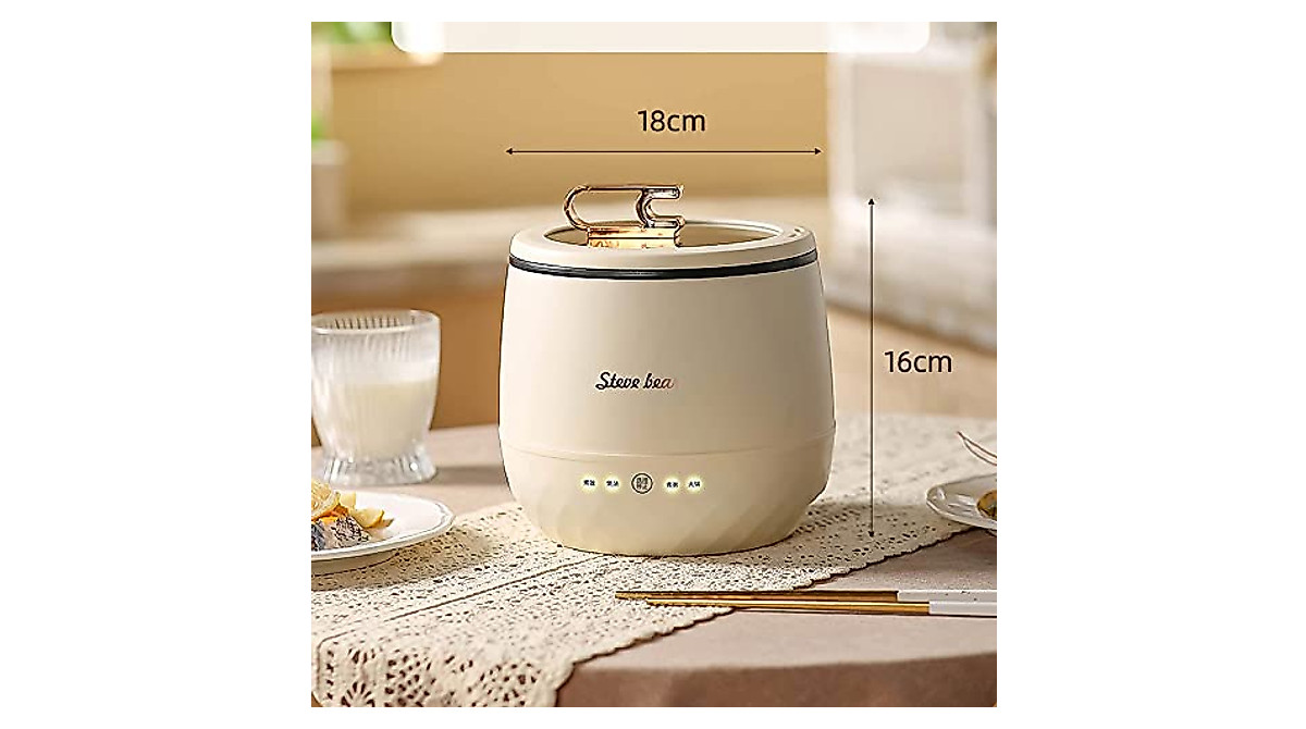 Portable Mini Rice Cooker - Compact & Multi-Function