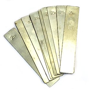 Eisco Labs Zinc Electrode Strips 100 x 19mm - Pack of 10