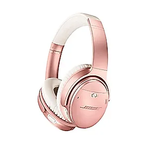 Bose QuietComfort 35 II Wireless Bluetooth Headphones, Noise-Cancelling, with Alexa Voice Control - Rose Gold