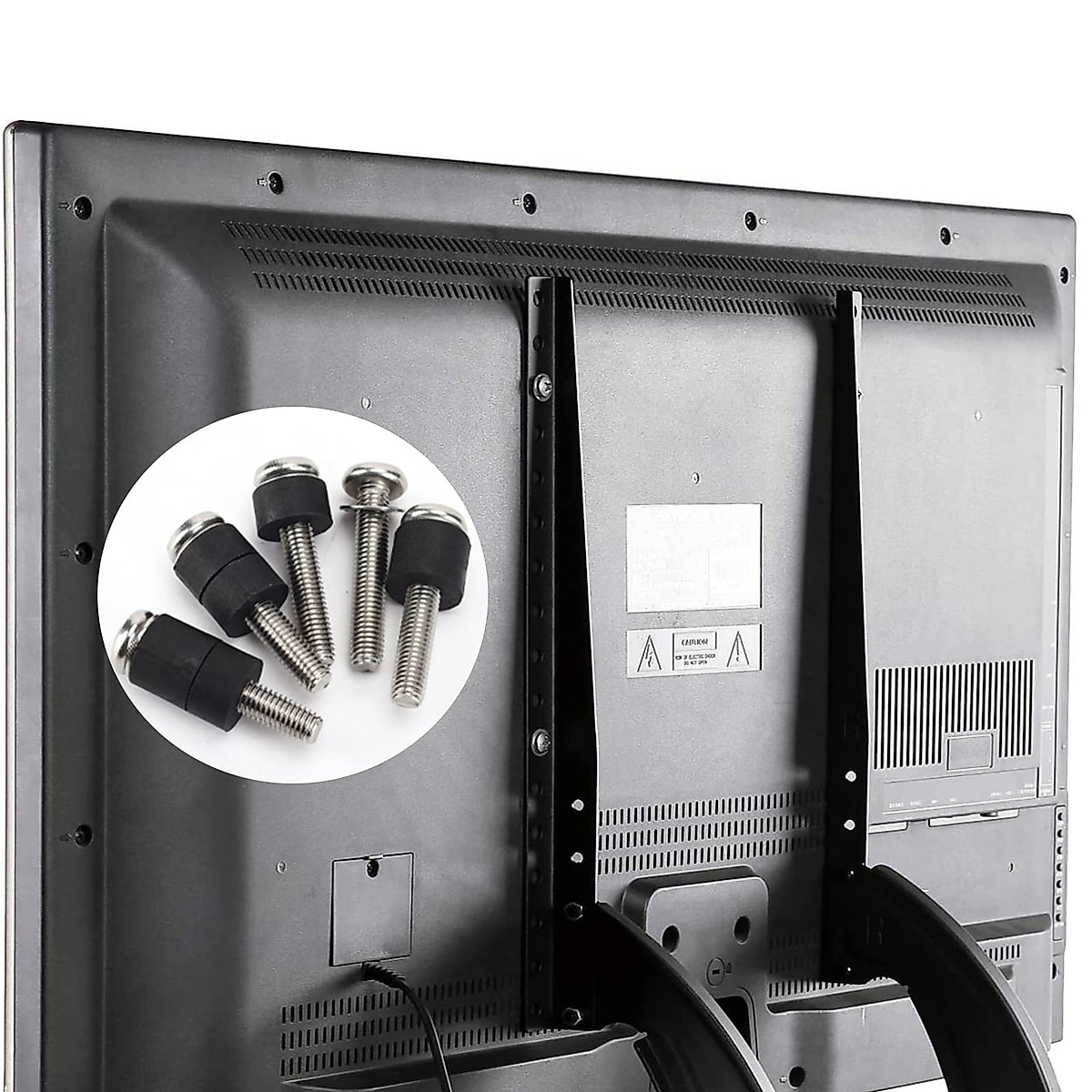 M8 Screws for Samsung TV M8 x 45mm Pitch 1.25mm TV Mounting Bolts Screws with 25mm Long Spacers