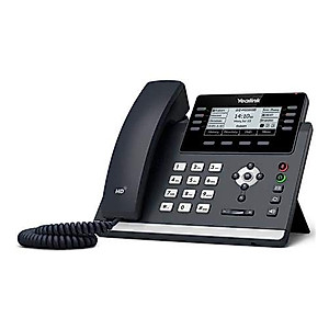 Yealink SIP-T43U IP Phone [10 Pack] 12 VoIP Accounts. 3.7-Inch Graphical Display. Dual USB 2.0, Dual-Port Gigabit Ethernet, 802.3af PoE, Power Adapter Not Included (SIP-T43U) (Renewed)