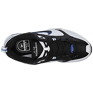 Nike Men's Air Monarch IV (4E) Cross Trainer, Black/Black-White-Racer Blue, 12