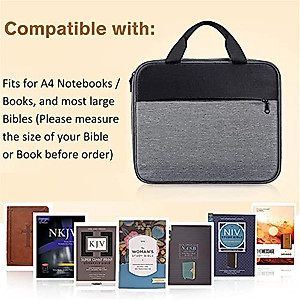 Bible Cover for Men, Bible Case for Women, Bible Carrying Bag, Bible Book Cover