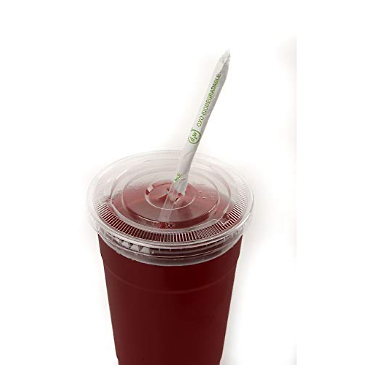 [300 Pack] Clear Biodegradable Plant Based Wrapped Straws - BPA Free - Eco Friendly Straws - biodegradable - 100% Compostable - Drinking Straws Great for Parties, Office, Restaurants (1 Box)