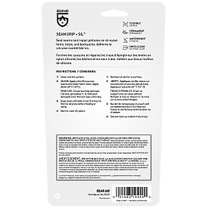 GEAR AID Seam Grip SIL Silicone Sealant for Silnylon Tents and Tarps, Clear, 1.5 oz (10440)