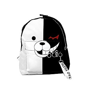 Monokuma Backpack Bag Dangan Ronpa Black White Bear Daypack Laptop Schoolbag