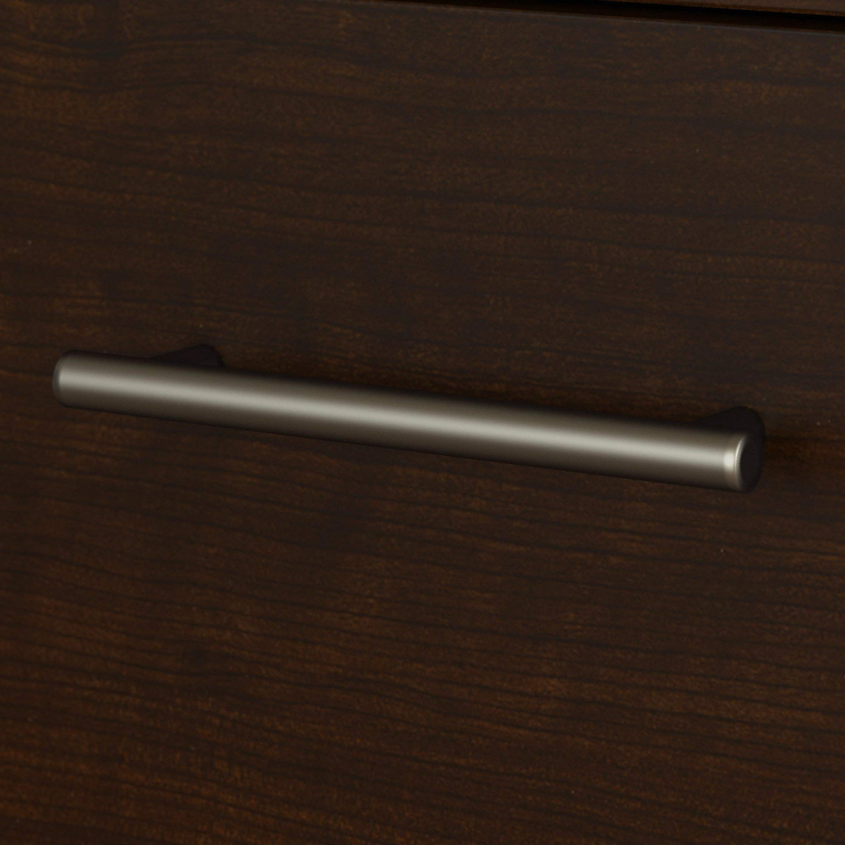 Bush Furniture Somerset L Shaped Desk with Hutch, 72W, Mocha Cherry