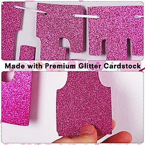 Western Cowgirl Happy Birthday Decorations,Glitter Banner Boot and Cowgirl Hat Disco Ball Garland for Disco Party Girls Birthday Bachelorette Party