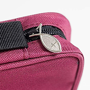 Divinity Boutique Bible Cover Basic Burgundy, XXL (21450) | 8" x 10.75" x 2.75"