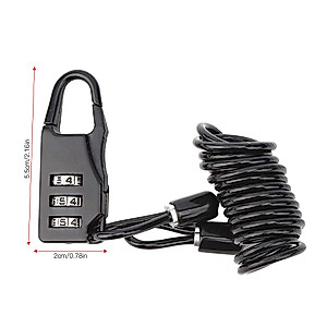 Bicycle Lock, Small Size and Lightweight Portable Bicycle Lock Compact and Portable for Home for Office